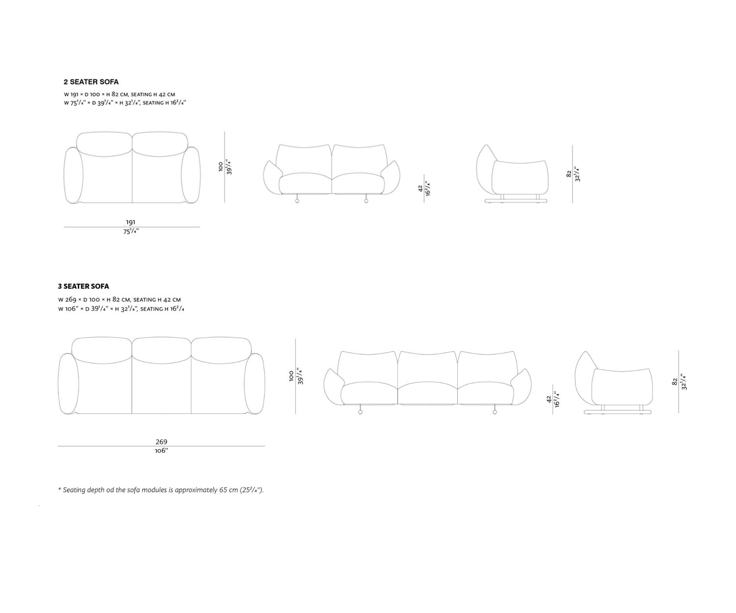 Prostoria Bouclé Sofa Buffa