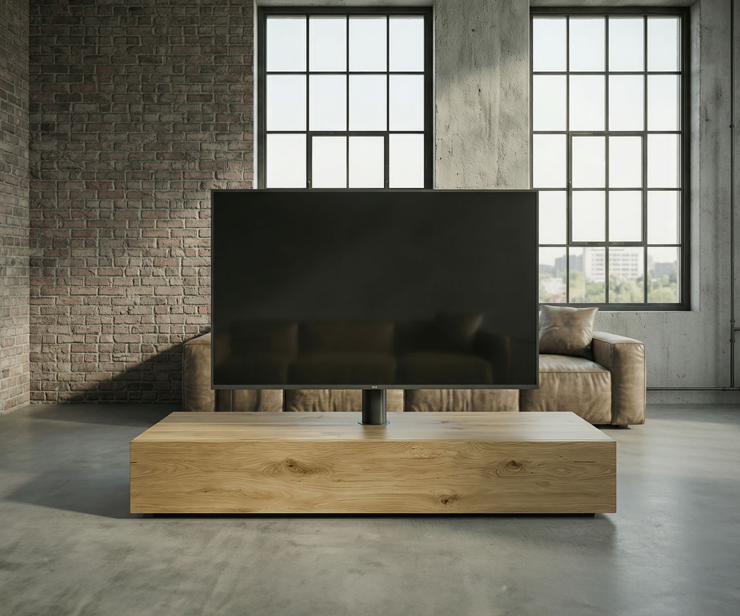 Livitalia Roto Slim: Freestanding & Swivel TV Room Divider | Design